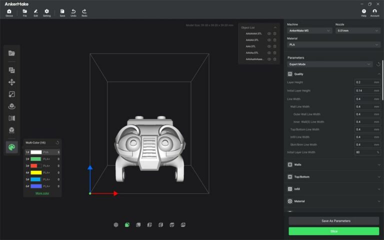 AnkerMake V6 Color Engine : stockage filament et multi-couleur