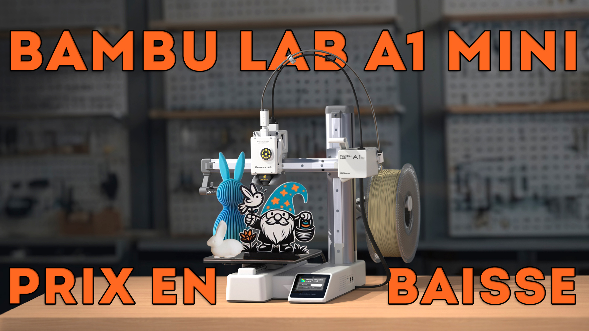 Bambu Lab A1 mini, l'imprimante 3D multi-couleurs la moins chère