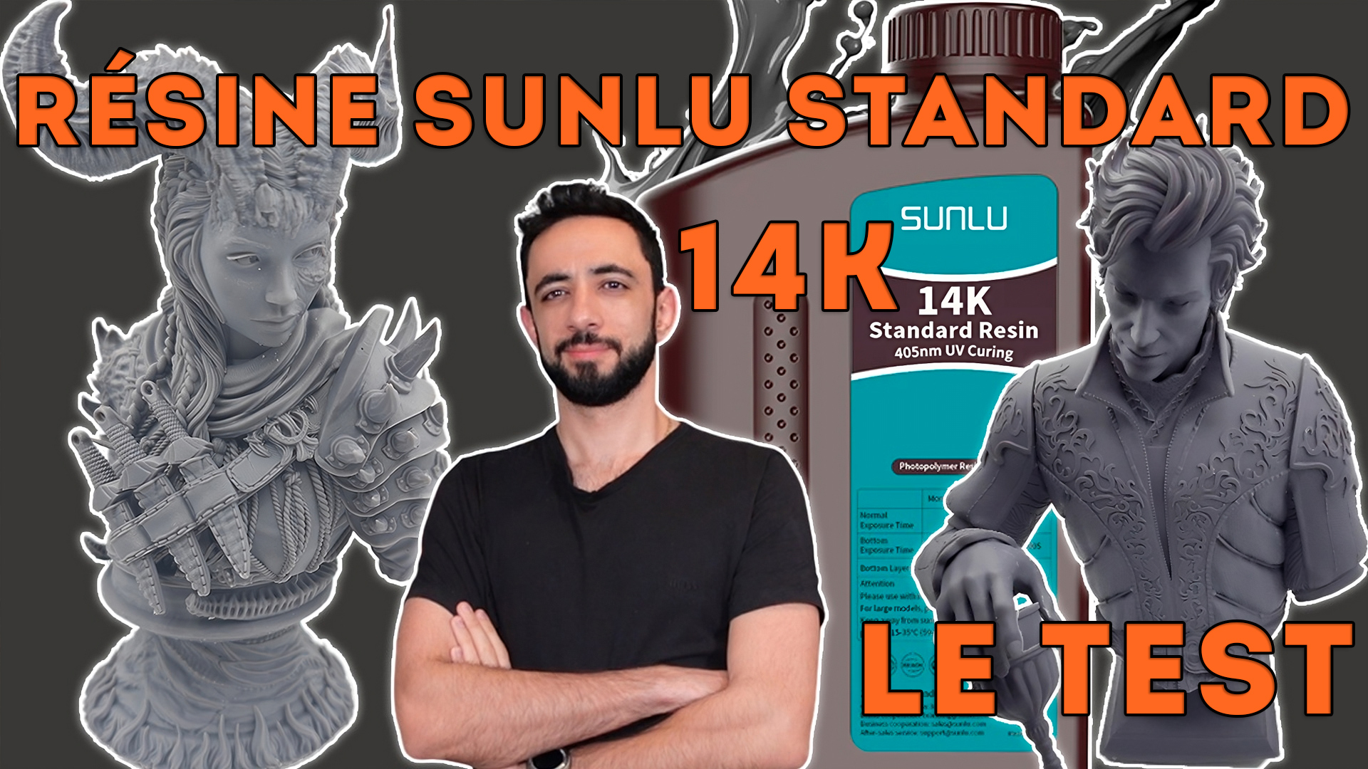 Test Sunlu Standard 14K, la résine pour imprimante 3D SLA et DLP