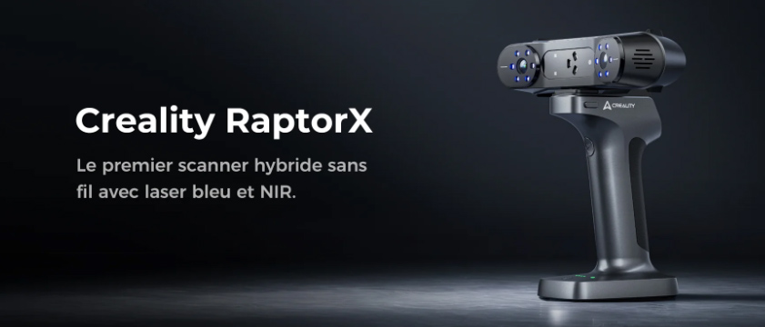 Creality Raptor X : fiche technique, tutoriel, test et prix scanner 3D